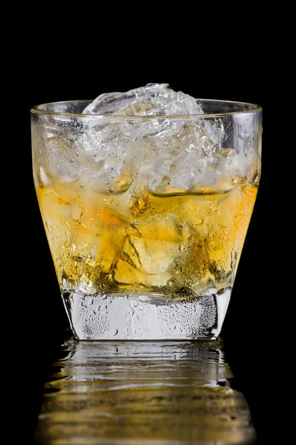 Whiskey on the rocks stock photo. Image of chilled, beverage - 31087038