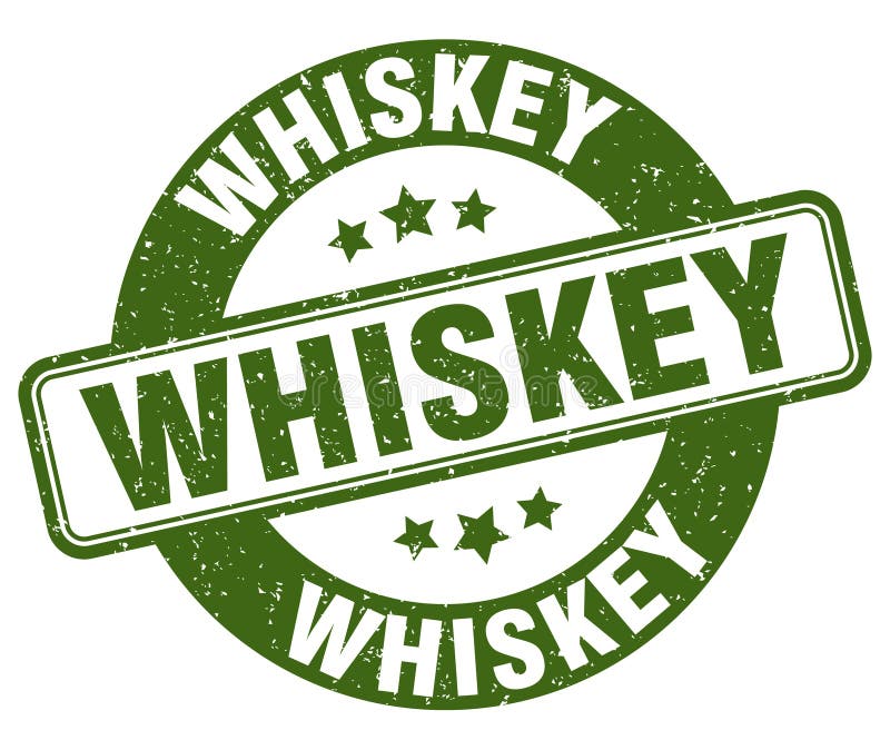 Whiskey Stamp. Whiskey Label. Round Grunge Sign Stock Vector ...