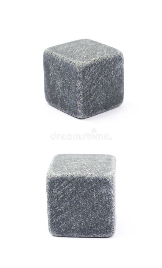 Whiskey Stone Cube Isolated Stock Photo - Image of natural, brandy ...