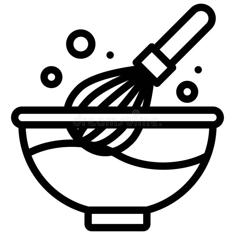 Whisking Icon, Bakery and Baking Related Vector Stock Vector ...