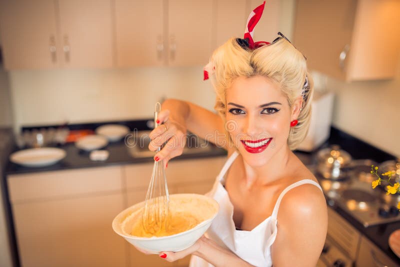 Whisking Mixture for Baking Stock Image - Image of beauty, preparing ...