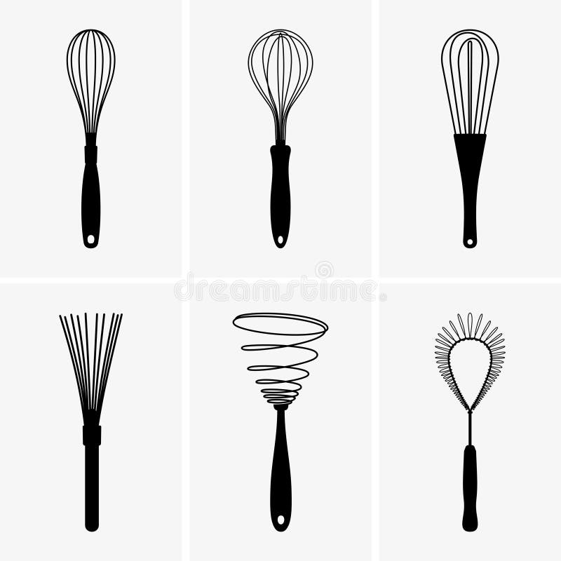 Whisks stock vector. Illustration of equipment, isolated - 55328432