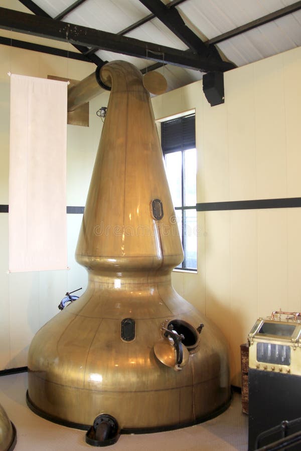 Whiskey Distillery Old Copper Washback in Ireland Stock Image - Image ...