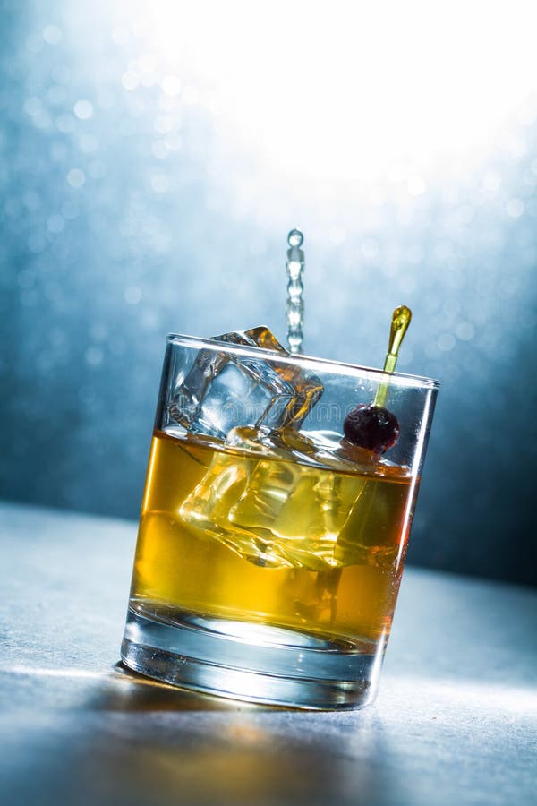 Glass of iced whisky stock photo. Image of liquid, enjoyment - 6957108
