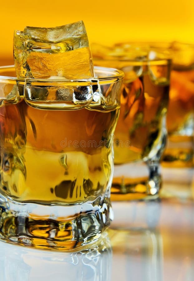 Whisky with ice. stock image. Image of beverage, cool - 23464085