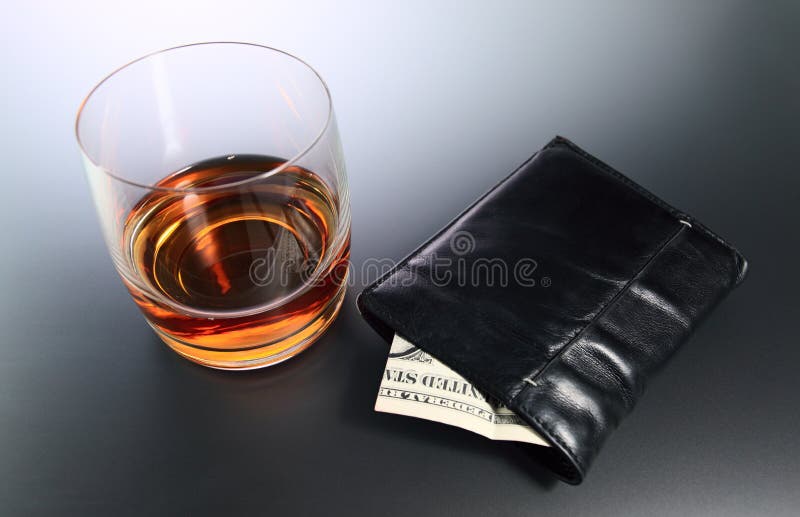 Whisky and money stock image. Image of currency, alcohol - 18671795
