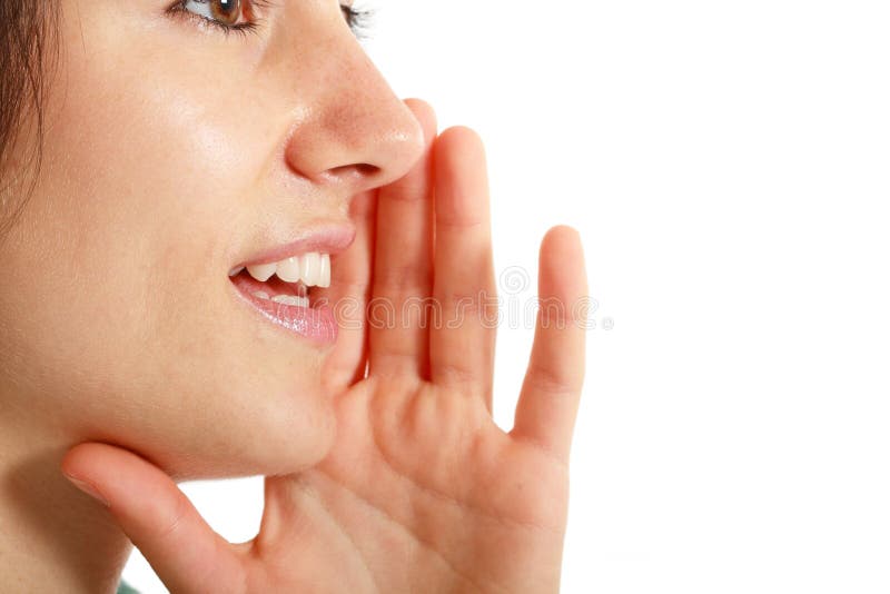 Whispering stock image. Image of beauty, human, cute - 17974787