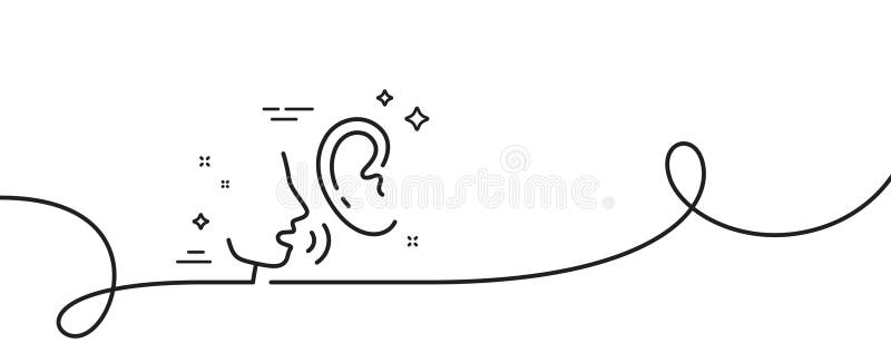 Continuous Line Whisper Ear Stock Illustrations – 10 Continuous Line ...