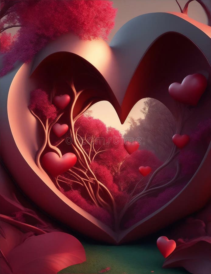 Whispered Heart Illustration Stock Illustration - Illustration of ...