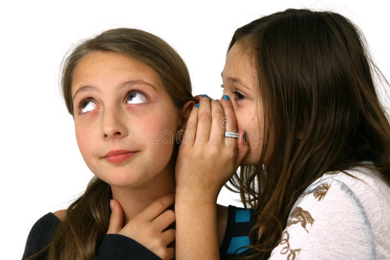Girl whispering a secret stock photo. Image of white, females - 7287304