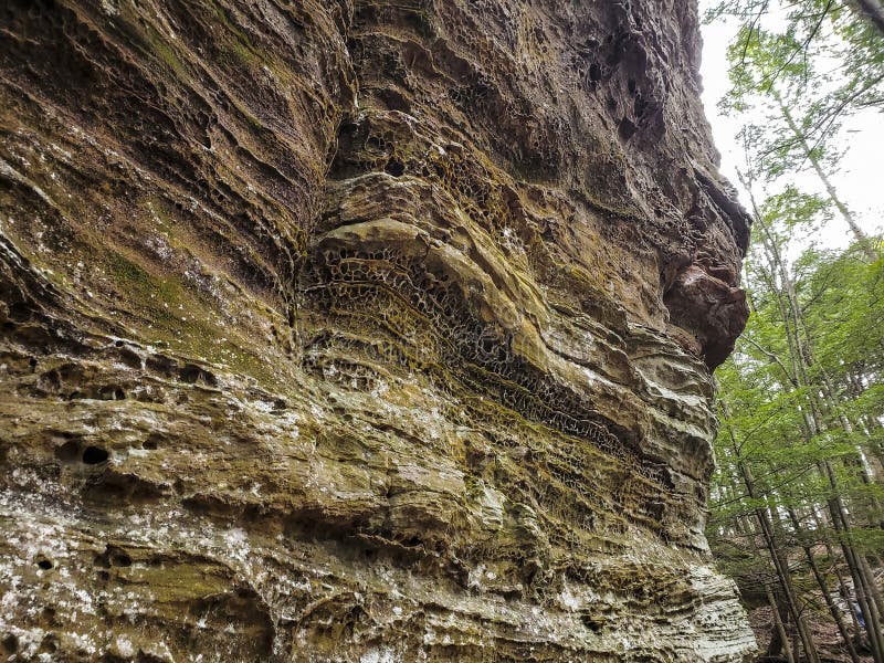 Whispering Cave, Hocking Hills State Park, Ohio Stock Photo - Image of ...