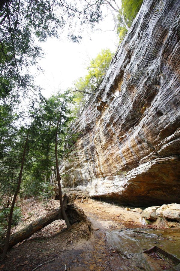 Whispering Cave, Hocking Hills State Park, Ohio Stock Photo - Image of ...
