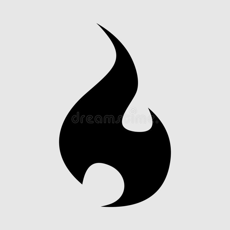 Whispering Ember - Flowing Flame Abstract Vector Stock Vector ...
