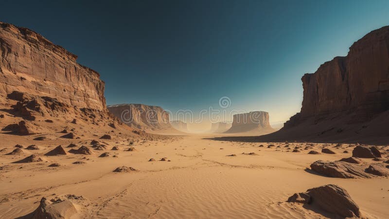Whispering Sounds Echo through a Combining in a Desert Stock Photo ...
