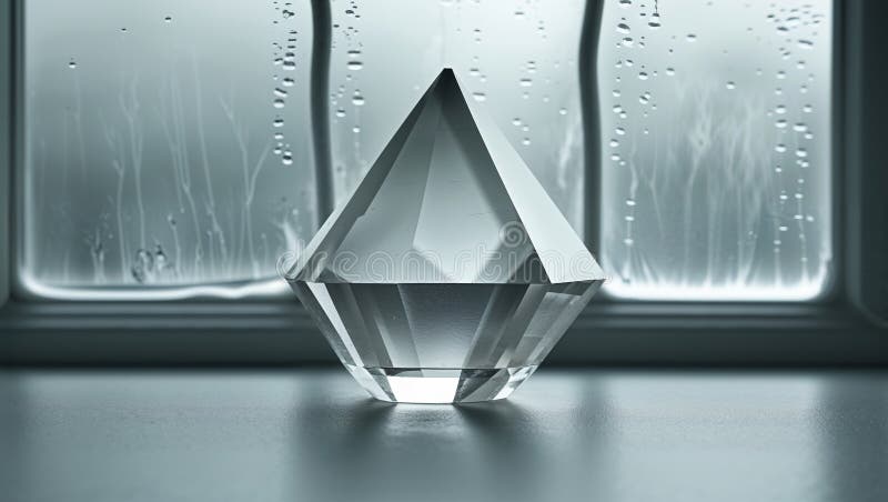 Whispering Sounds Echo through a Crystal through a Glass Window Stock ...