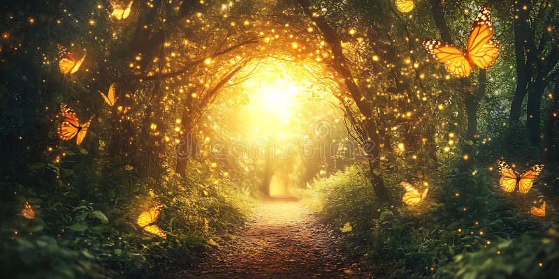 Through Whispering Trees and Golden Light, a Path Unfolds To a Realm of ...