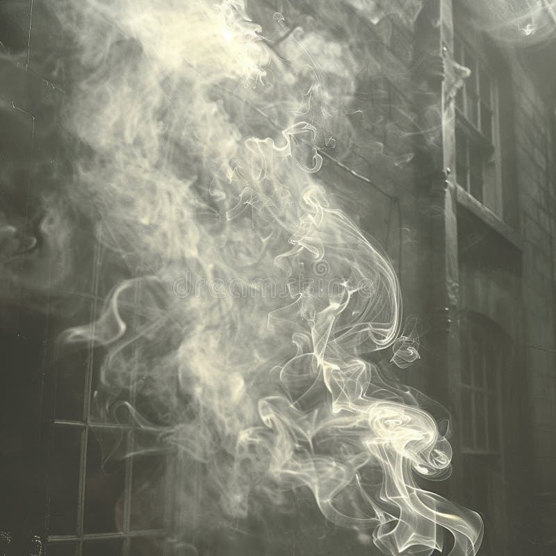 Whispers of Smoke from an Extinguished Candlewick the Smoke Blurs ...