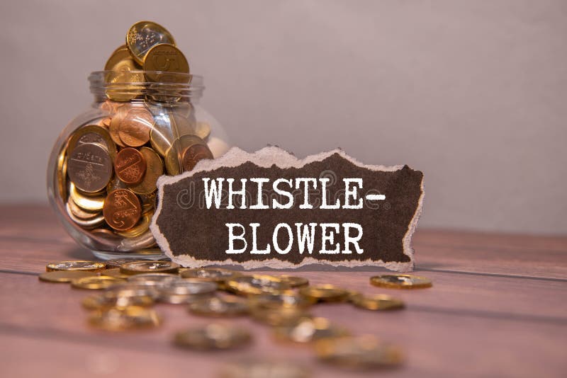 Whistle Blower - Woman Holding Chalkboard with Text Stock Image - Image ...