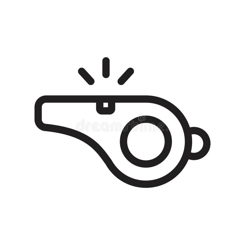 Whistle Icon Template Black Color Editable. Whistle Icon Symbol Flat ...