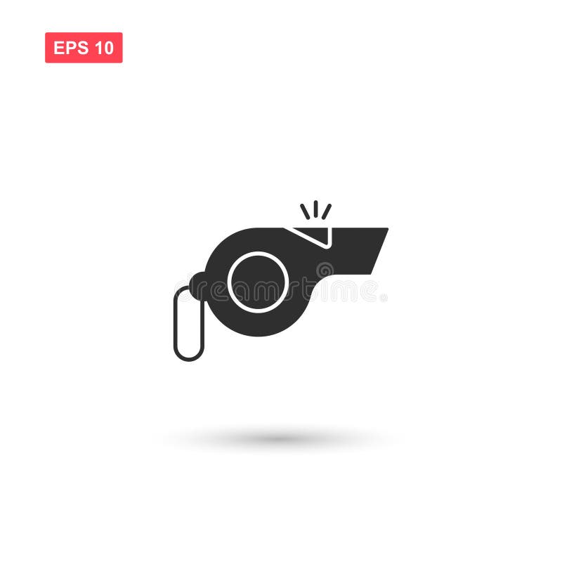 Whistle Icon Vector Isolated Stock Vector - Illustration of competition ...