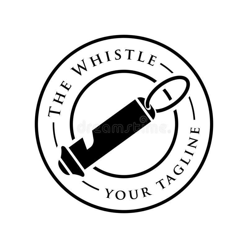 Whistle Logo Icon Vector Design Template Stock Illustration ...