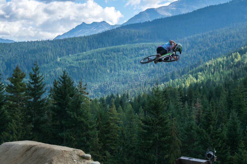 Whistler Slopestyle Mountain Biking Editorial Image - Image of ...