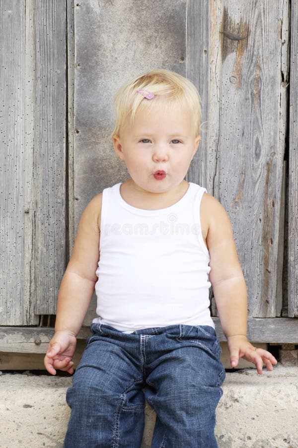Whistling young girl stock photo. Image of summer, face - 6762898