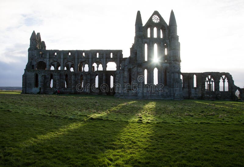 Whitby Abbey stock photo. Image of town, seaside, seafront - 28565466