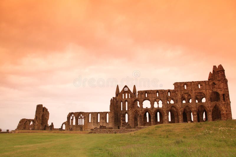 Whitby Abbey castle stock image. Image of ancient, outdoor - 24276399