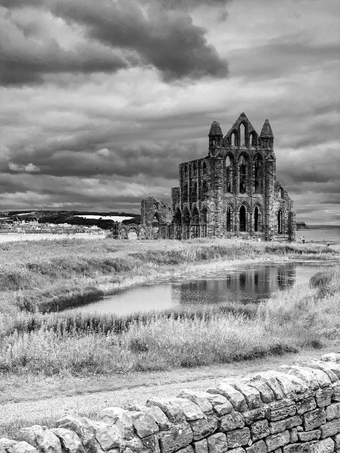 Whitby Abbey stock image. Image of gothic, whitby, white - 152524415