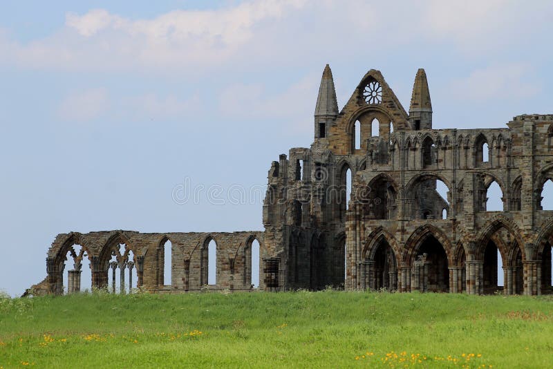 Whitby Abbey stock photo. Image of scenery, panorama - 66711114