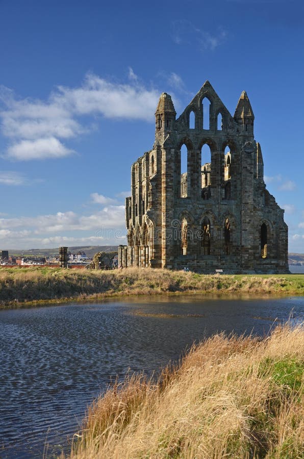 Whitby Abbey view stock image. Image of abbey, gothic - 50562263