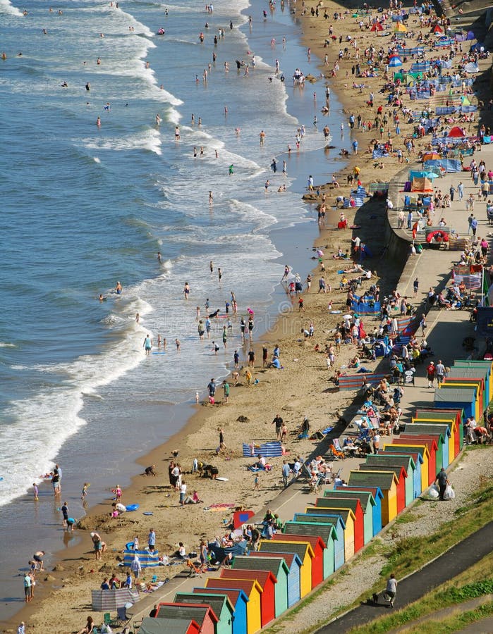 Whitby beach scene stock photo. Image of relaxation, path - 5016434
