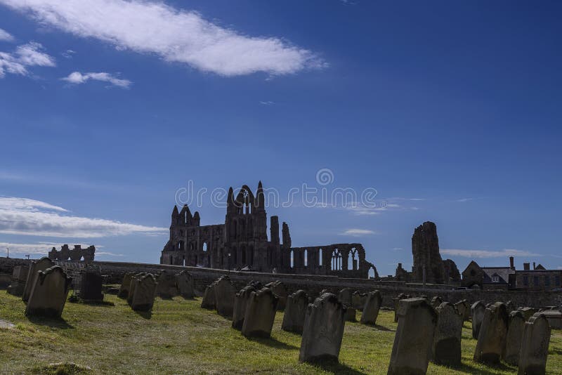 Whitby, Beautiful Old Ruins Stock Image - Image of landmark, arch ...