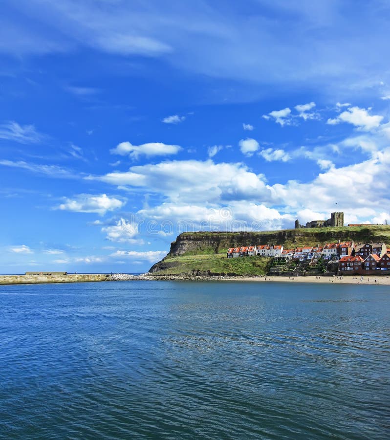 Whitby Harbour in Whitby, North Yorkshire, England Stock Image - Image ...