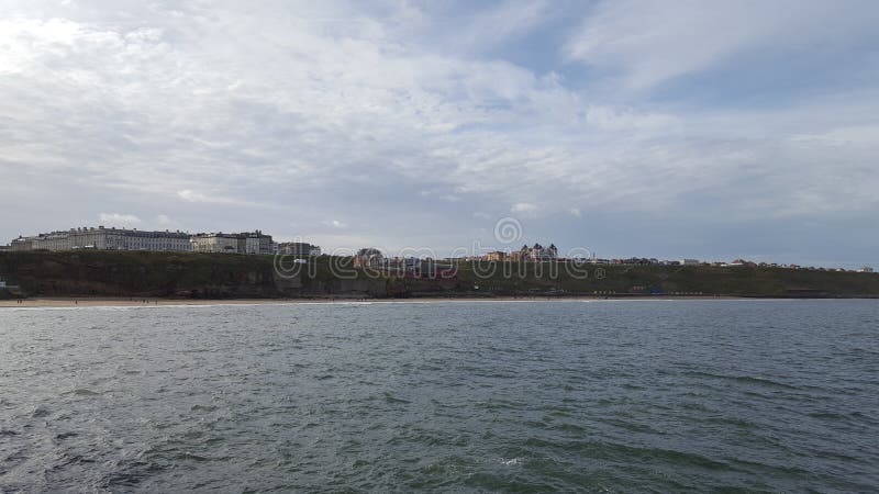 Whitby sea front stock photo. Image of cliff, west, beach - 80909760
