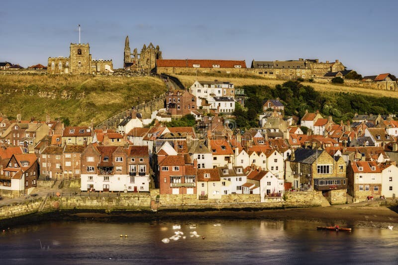 Whitby town stock image. Image of benedictine, church - 11208759