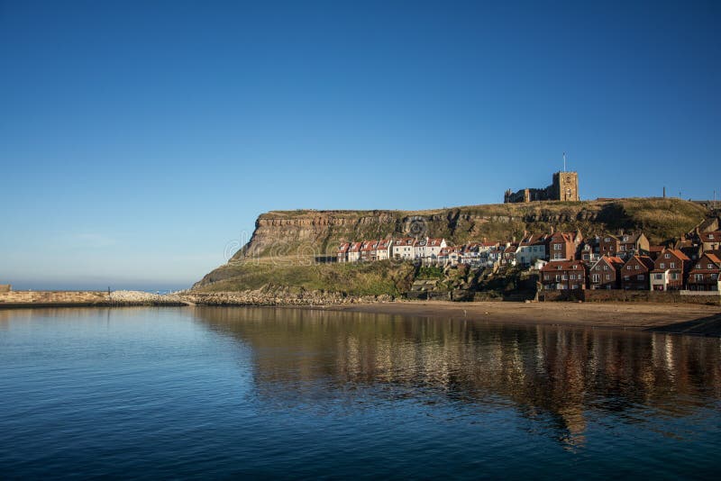 Whitby Yard in Yorkshire, England Stock Photo - Image of pier, kingdom ...
