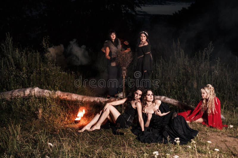 Whitches coven stock photo. Image of alchemist, adults - 45403286