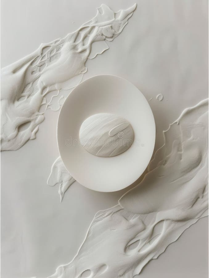 White Textured Abstract Art with Smooth and Rough Surfaces Stock ...