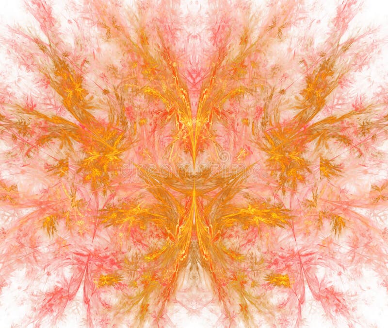 White Abstract Background With Exploding Orange Fire Texture. Re Stock ...