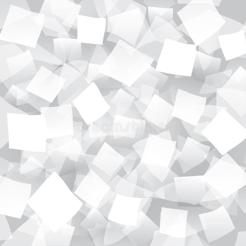 White Abstract Background with Geometrical Objects Stock Vector ...