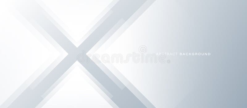 White Abstract Background with Glowing Triangles Geometric Lines ...