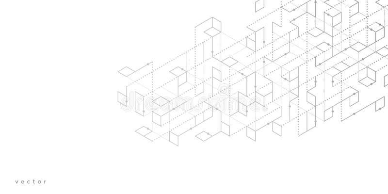 White Abstract Background. Modern Engineering. Technology Background. Vector Illustration Stock ...