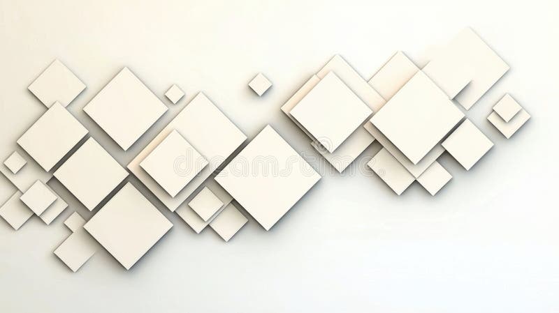 Abstract White Square Pattern Stock Illustration - Illustration of ...