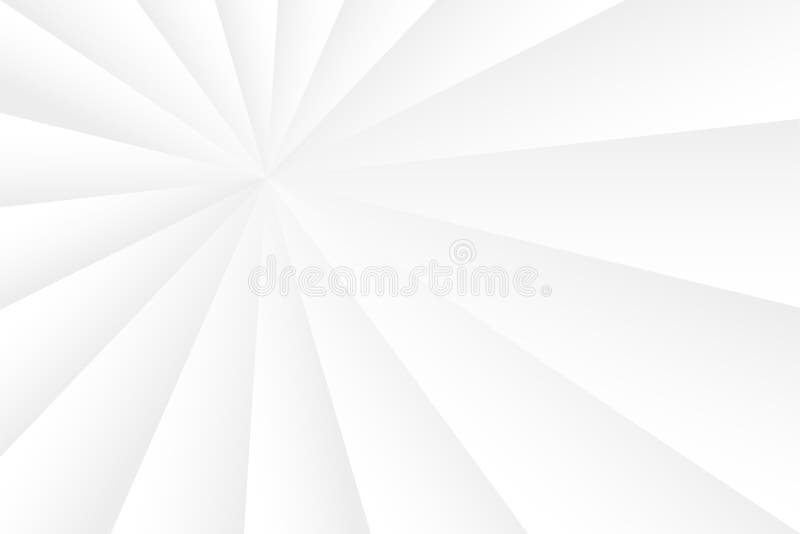 White Abstract Background Radial Light Rays, Gray Vector Pattern Stock ...