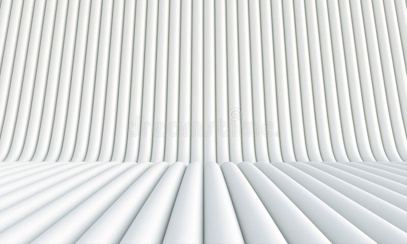 White Abstract Background in Tubular Shapes Stock Illustration ...