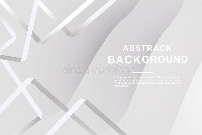 White Abstract Background Wallpaper Design Stock Vector - Illustration ...