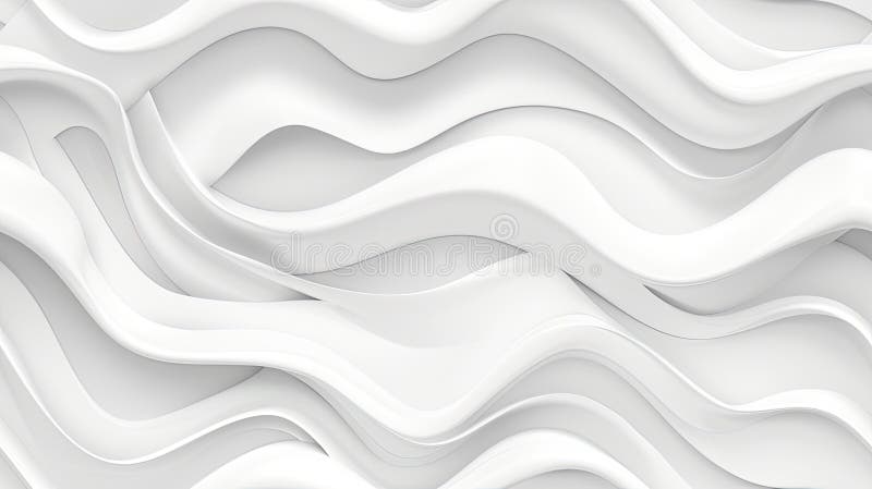 A White Abstract Background with a Wavy Pattern, Creating a Sense of ...