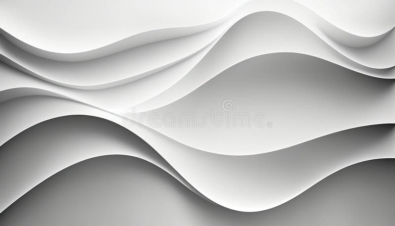 White Abstract Background with Wavy Waves Stock Illustration ...